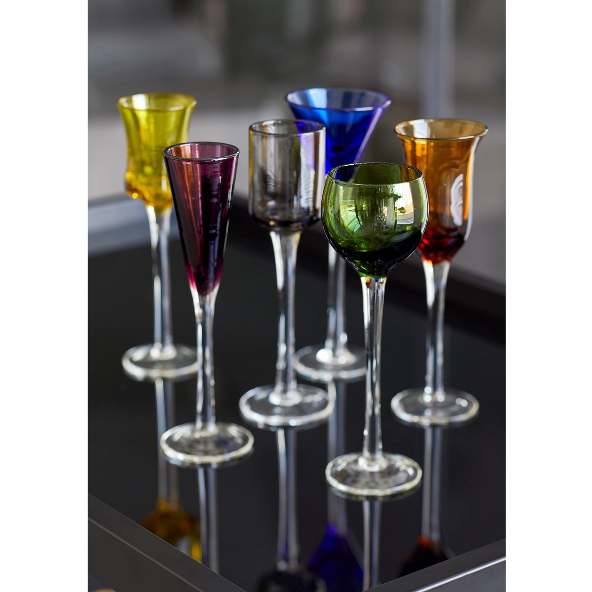 Lyngby Glas, Snapsglass på stett 6stk - Kitchn.no
